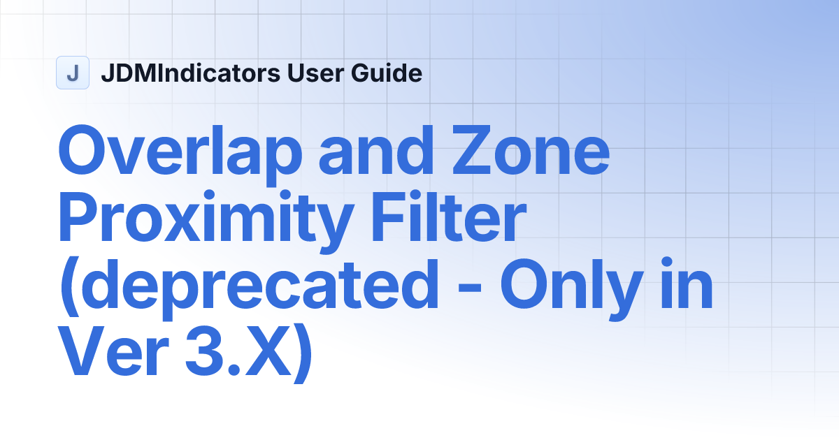 Overlap and Zone Proximity Filter (deprecated - Only in Ver 3.X) | JDMIndicators User Guide
